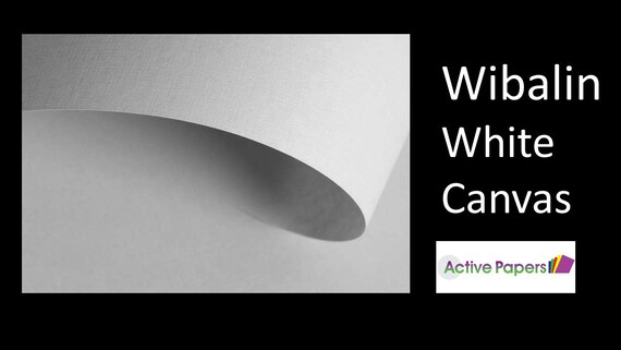 Wibalin White Canvas Texture Book Cover Paper 125gsm - Etsy