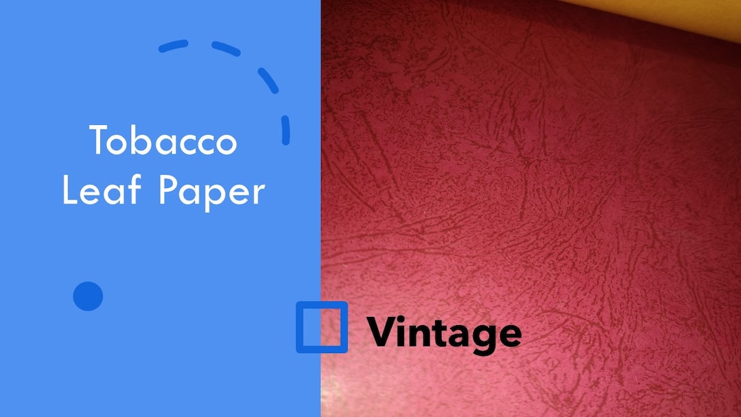 Vintage Red Tobacco Leaf Paper - Etsy