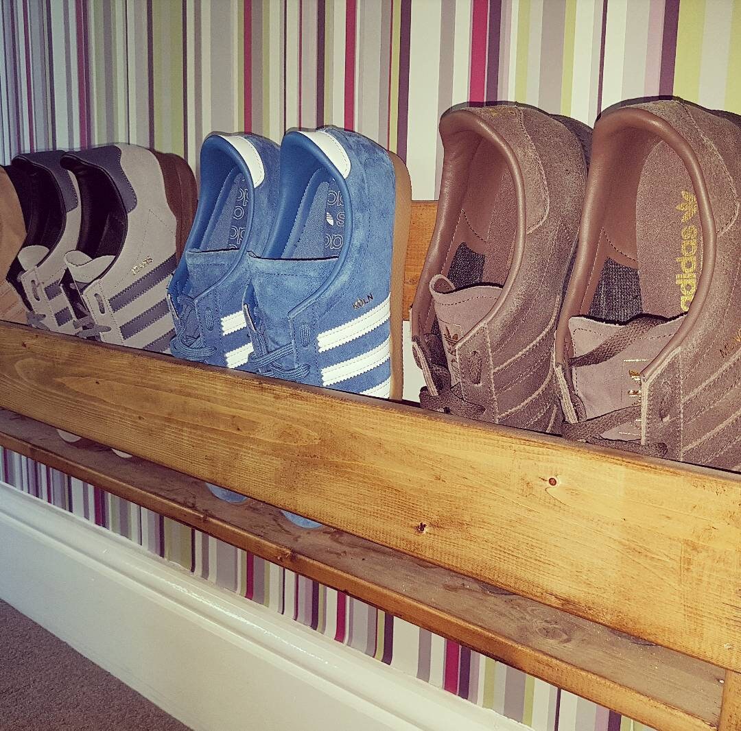 Reclaimed Wooden Shoe Racks Rustic Vintage Shoe / Display | Etsy UK
