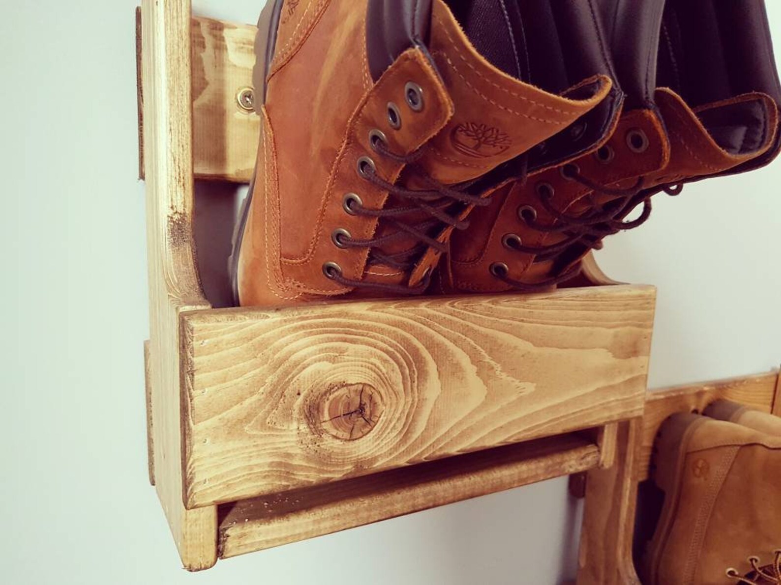 Handmade Upcycled Small Reclaimed Wooden Shoe Racks X 3 Rustic | Etsy UK