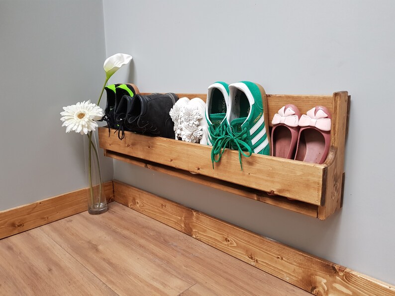 Handmade Upcycled Medium Reclaimed Wooden Shoe Racks Rustic - Etsy UK