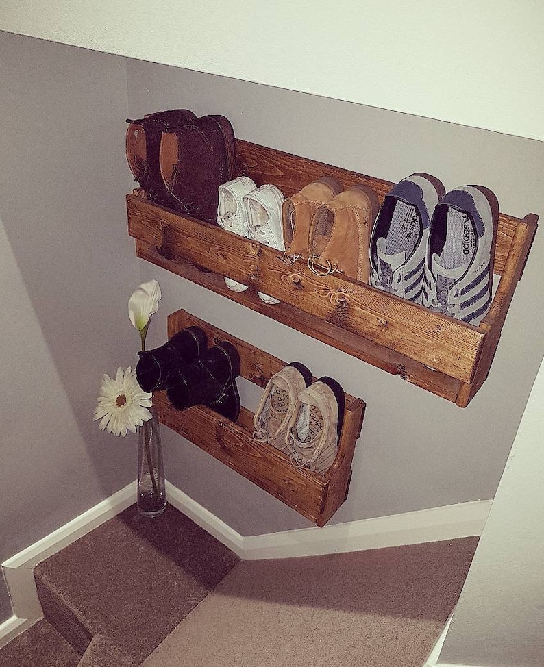 Support de chaussures en bois rustique sest mis petit et - Etsy France