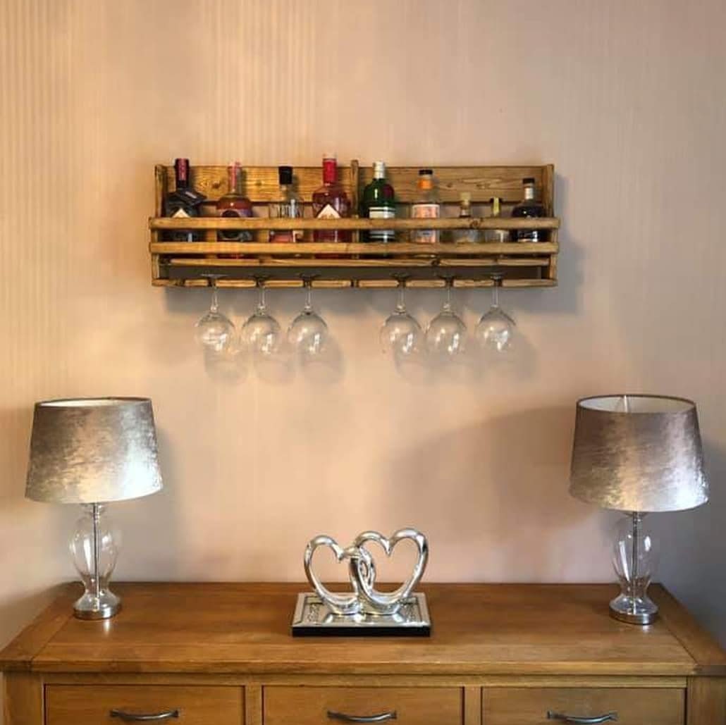 Bespoke Handmade Unique Floating Wooden Gin Rack Ideal for Gin - Etsy ...