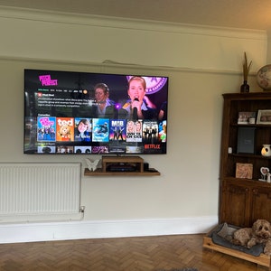 Wall Mounted Floating Media Shelf, Sky Box Storage, Remote Control ...