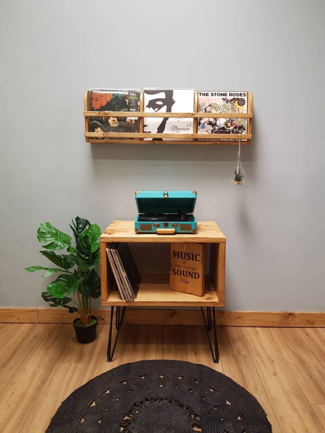 Triple Handmade reclaimed storage wooden vinyl record LP | Etsy