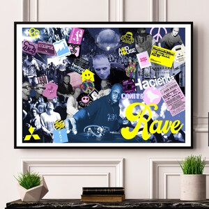 Rave Culture - Limited Edition Print. Acid House Print, Acid House Wall ...