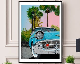 1957 Chevrolet Bel Air - Art Print - Etsy