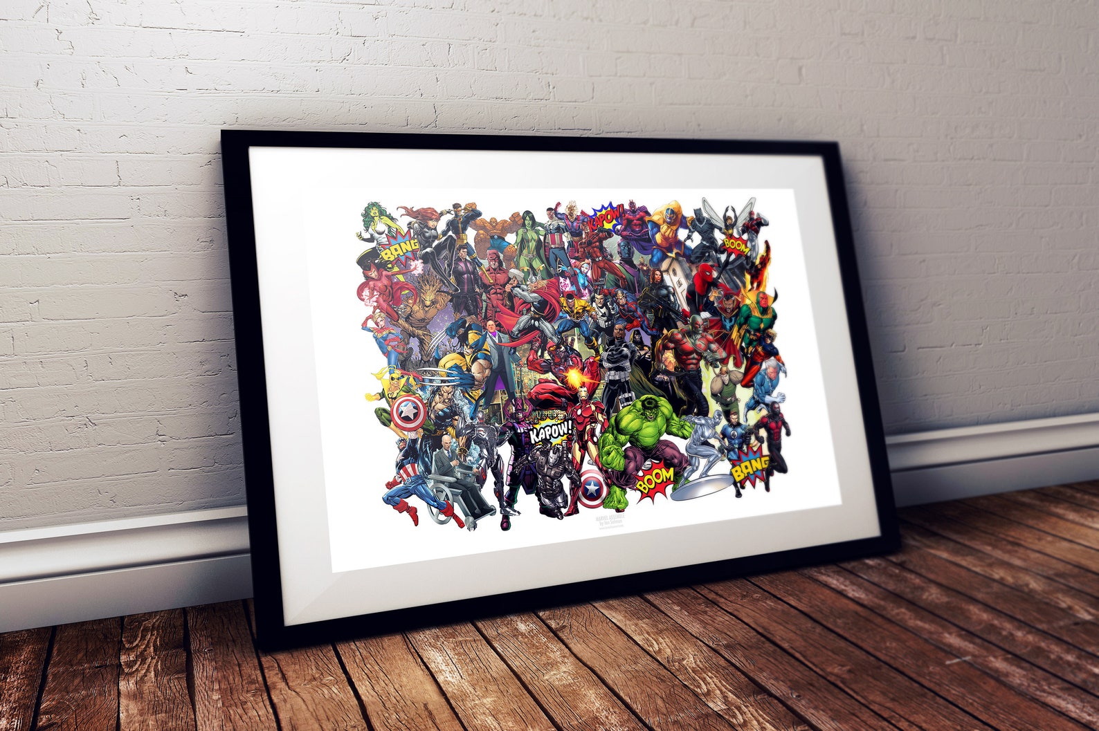 Marvel Assemble - Limited Edition Print. the Avengers Print, Marvel ...