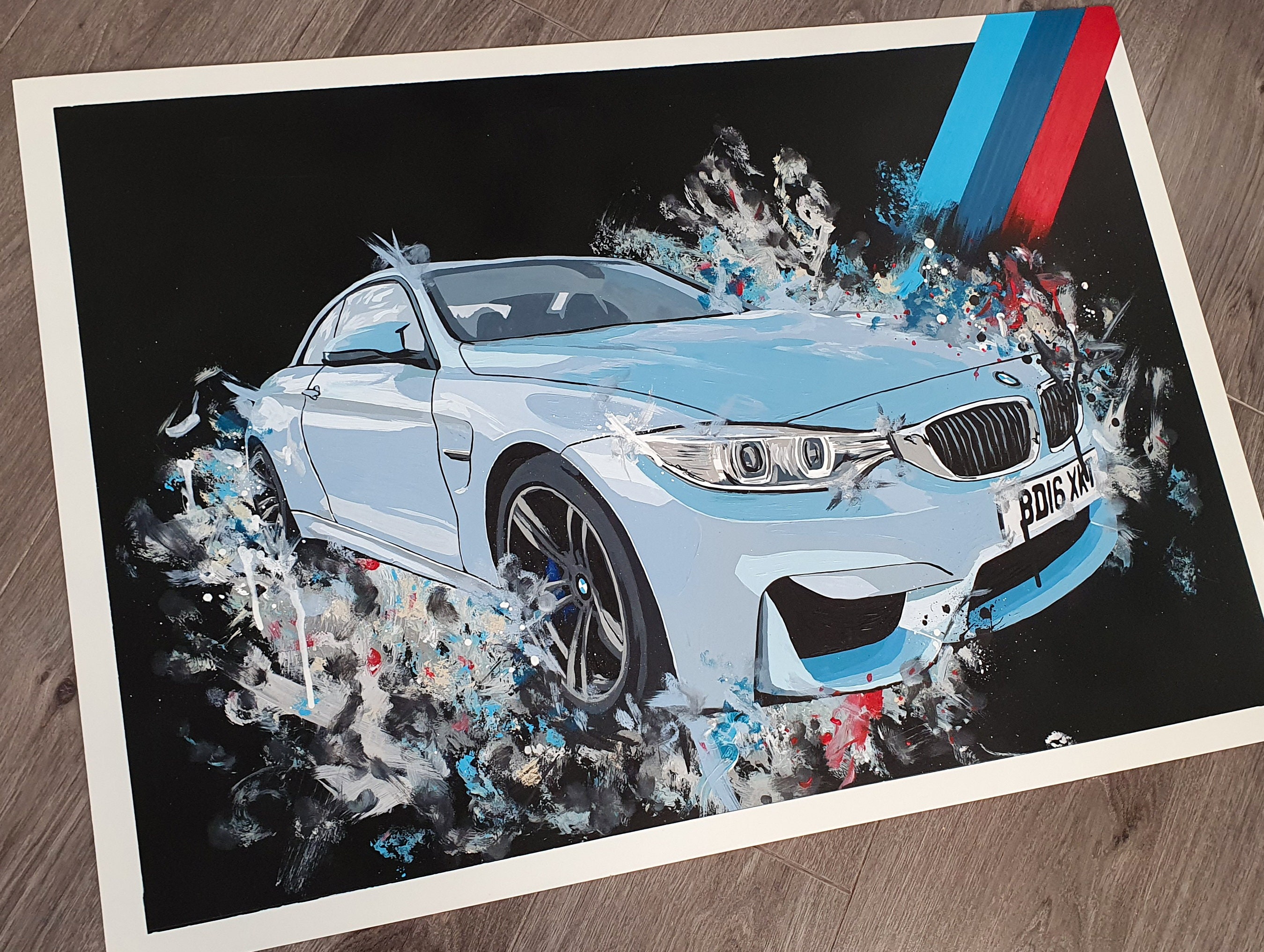 BMW M4 F82 Limited Edition Print. BMW M4 Poster BMW M4 Wall | Etsy UK