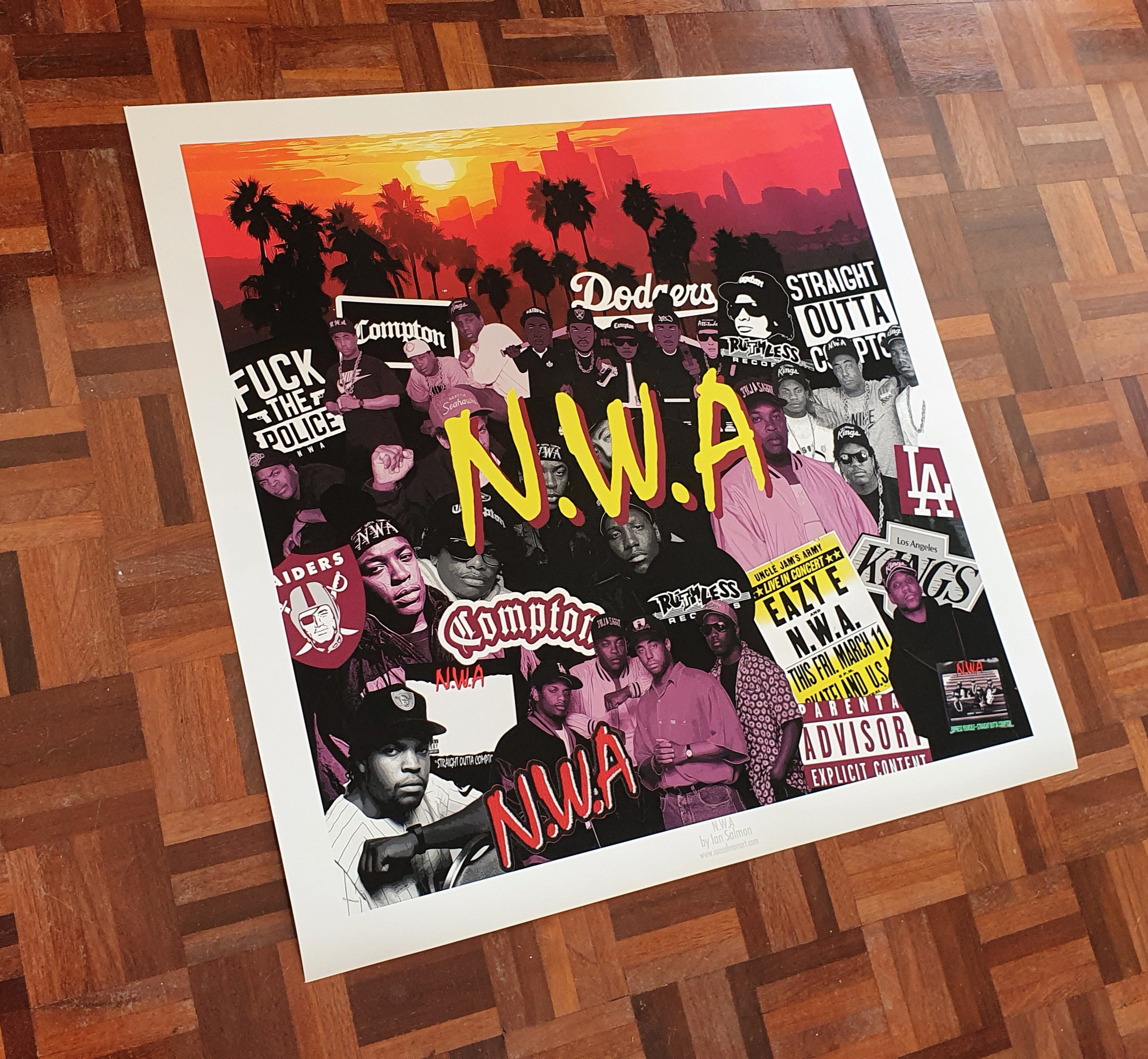 NWA Tribute Limited Edition Print. Dr Dre Print Ice Cube - Etsy