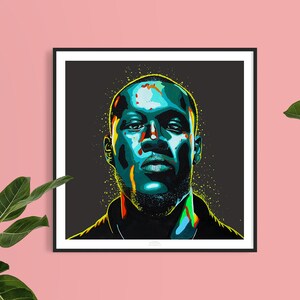 Stormzy - Limited Edition Print. Stormzy Wall Art, Hip Hop Poster ...