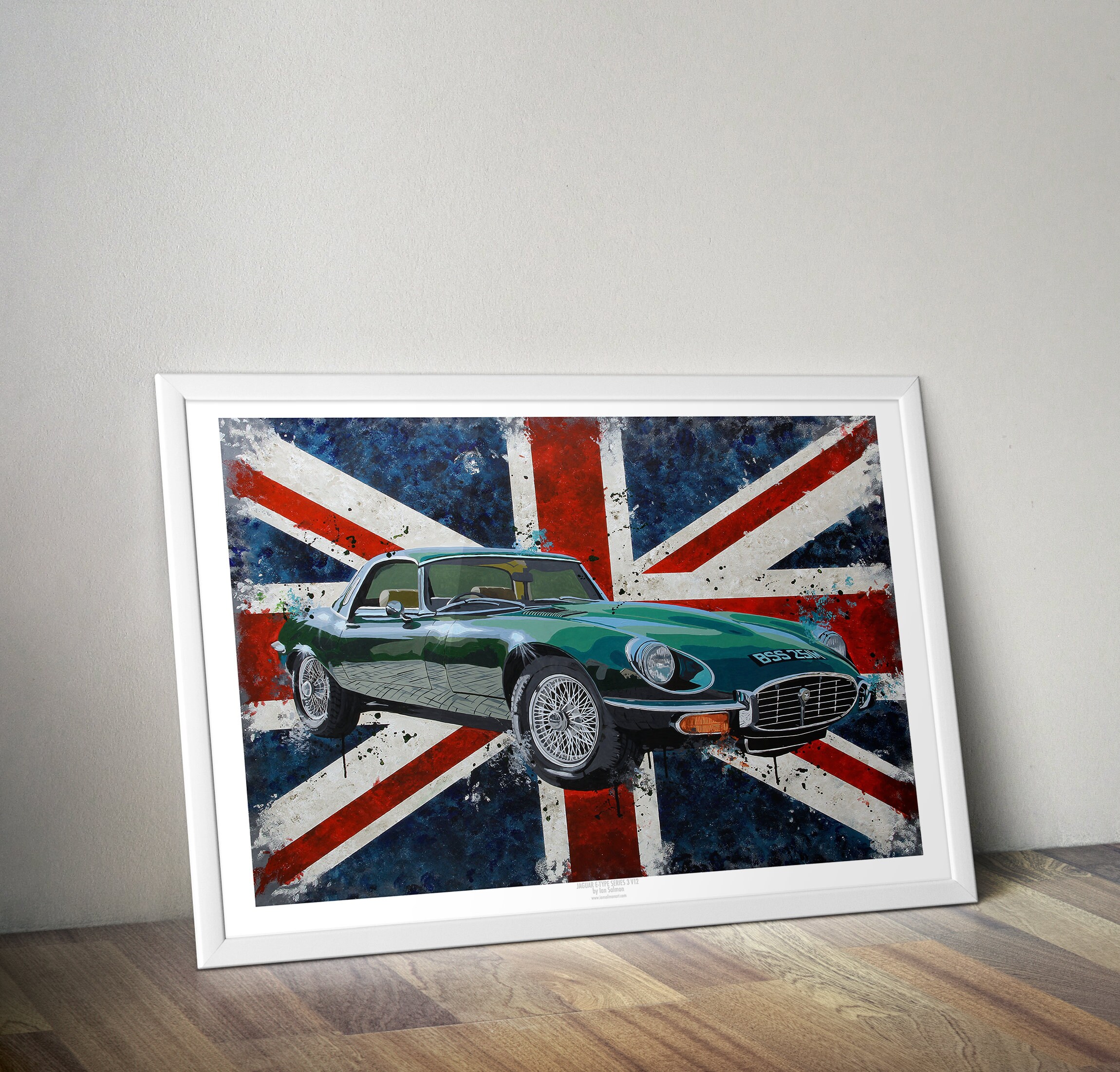 Jaguar E-type Series 3 V12 - Limited Edition Print. Jaguar Car Wall Art ...