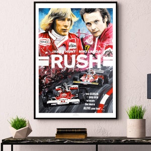 Rush - Limited Edition Print. Rush Movie Print, Rush Film Print, Rush ...