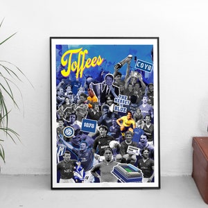 Everton FC History - Limited Edition Print. Everton FC Print, Football ...