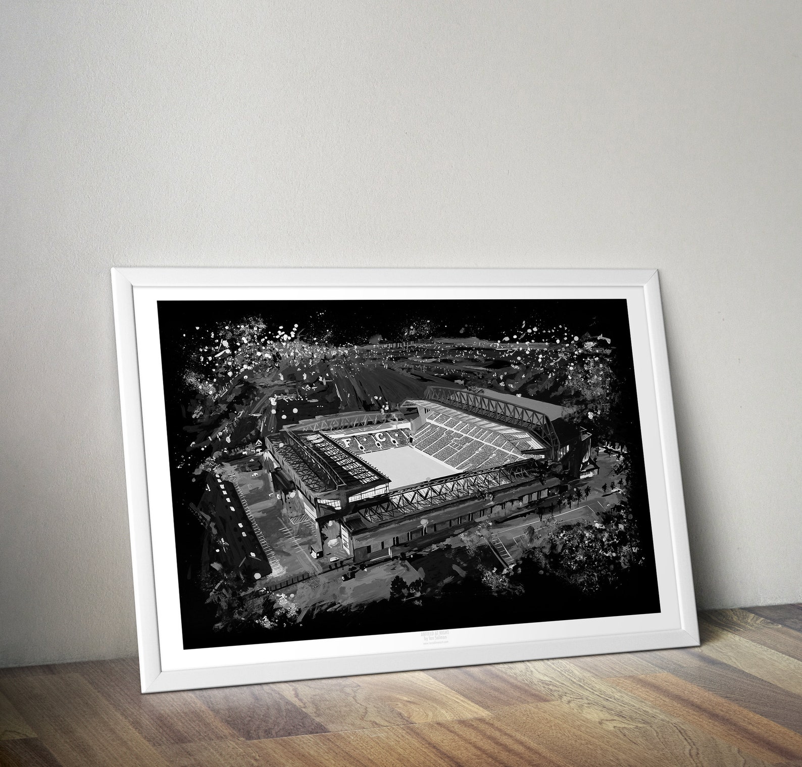 Anfield at Night Limited Edition Print. Anfield Stadium Print ...