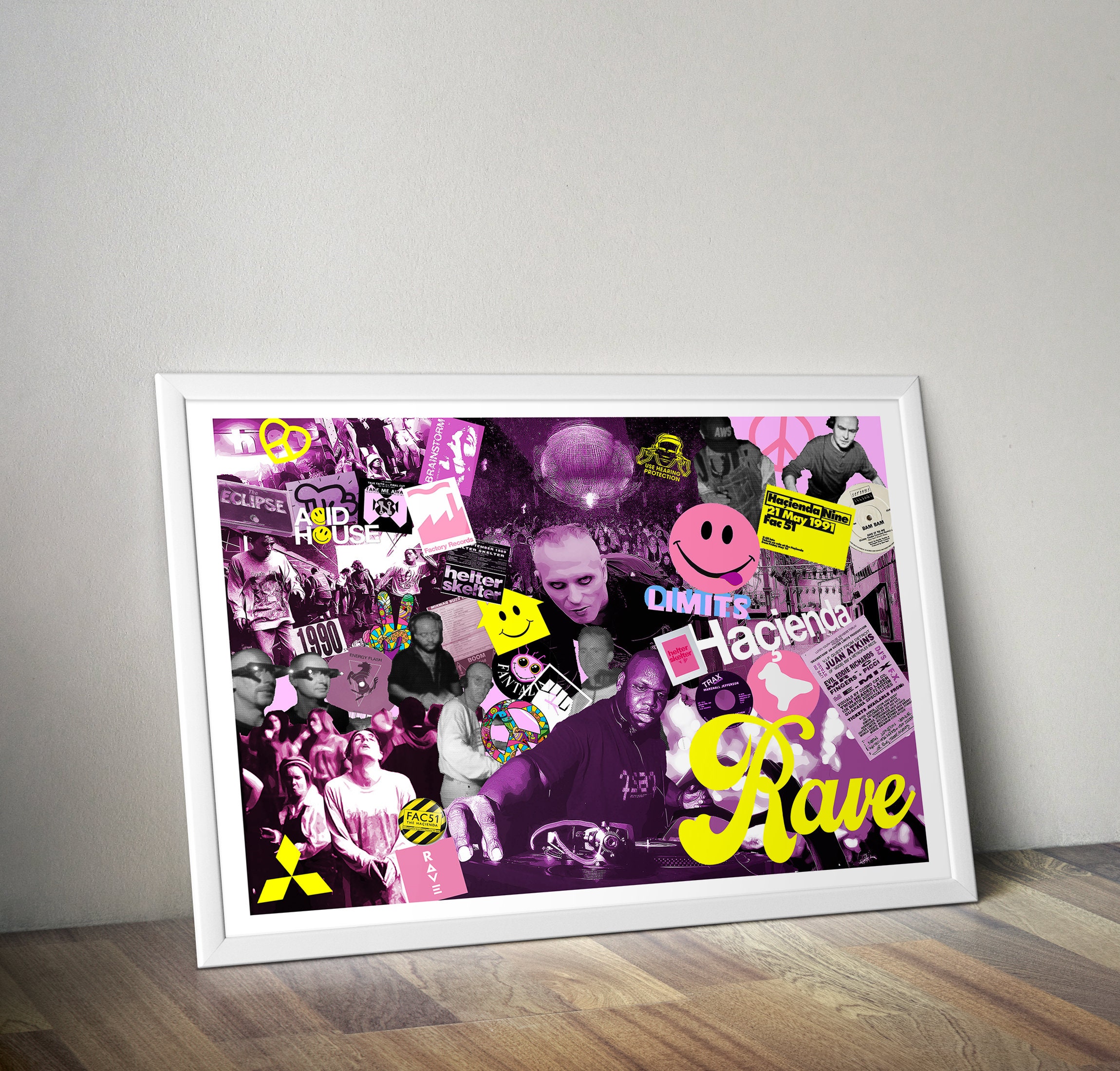 Rave Culture Limited Edition Print Acid House Print Acid | Etsy