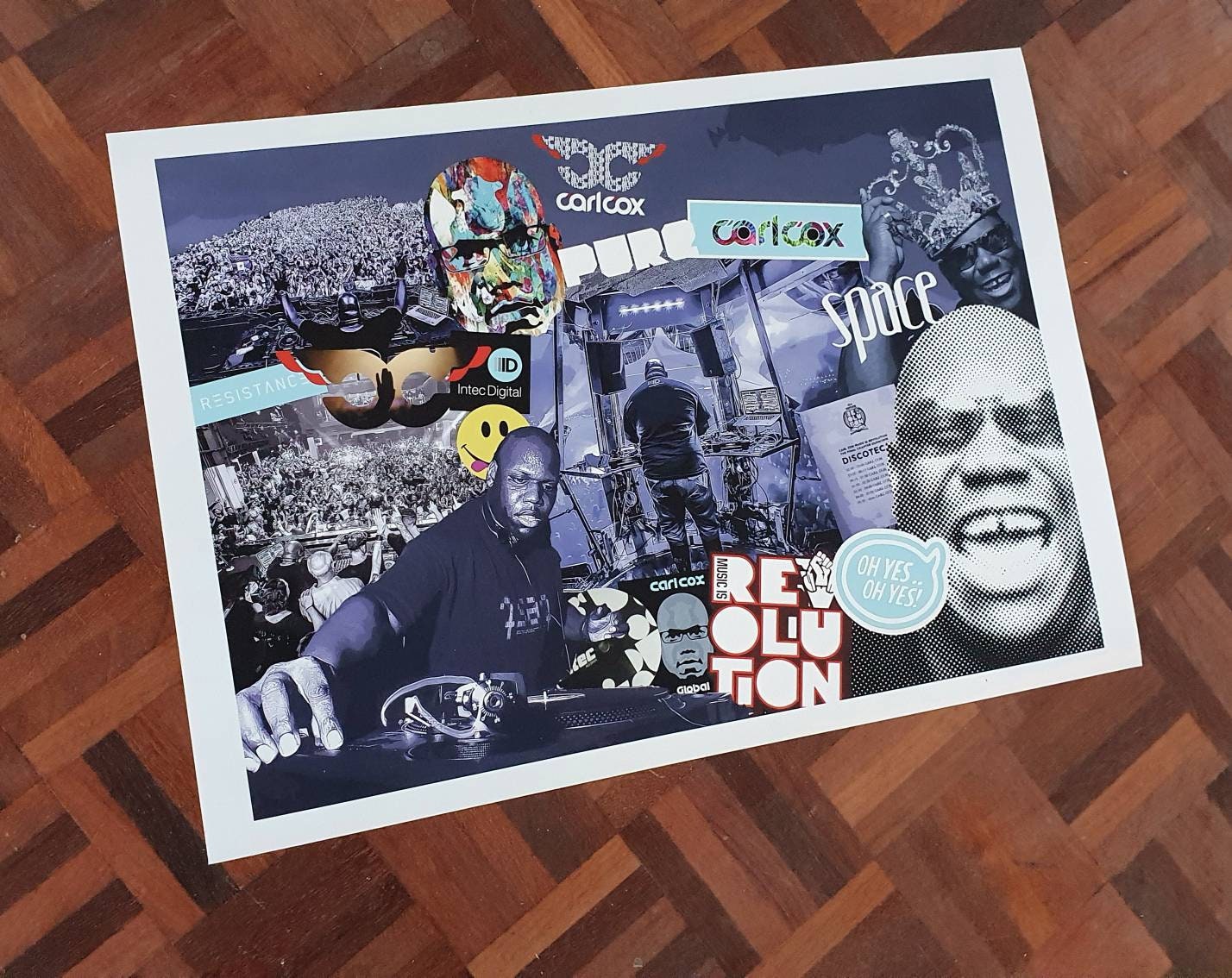Carl Cox Tribute - Limited Edition Print. Carl Cox Gift, Acid House ...