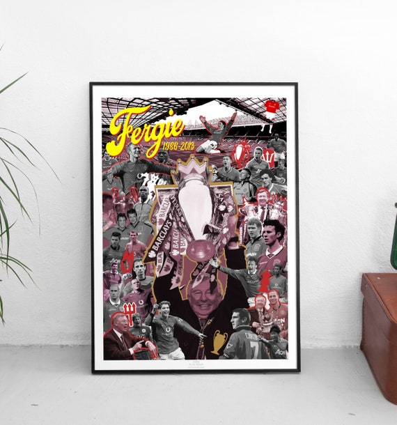 Alex Ferguson Tribute Limited Edition Print. Alex Ferguson - Etsy