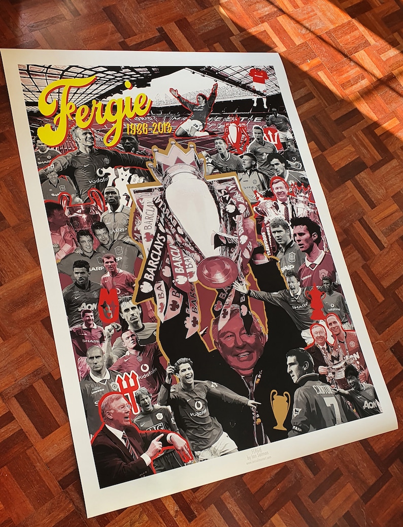 Alex Ferguson Tribute Limited Edition Print. Alex Ferguson - Etsy