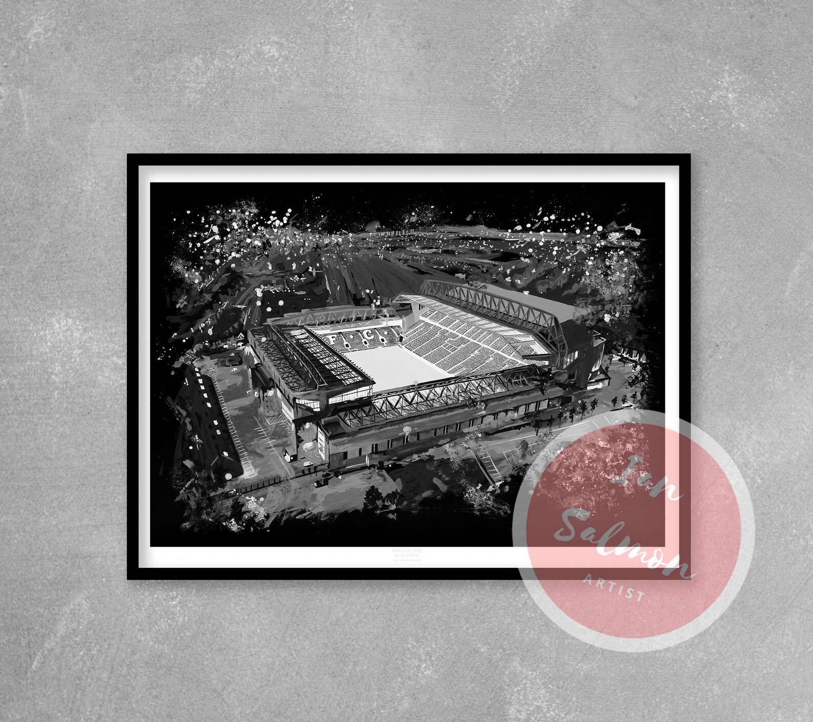 Anfield at Night Limited Edition Print. Anfield Stadium Print ...