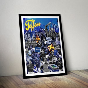 Everton FC History - Limited Edition Print. Everton FC Print, Football ...