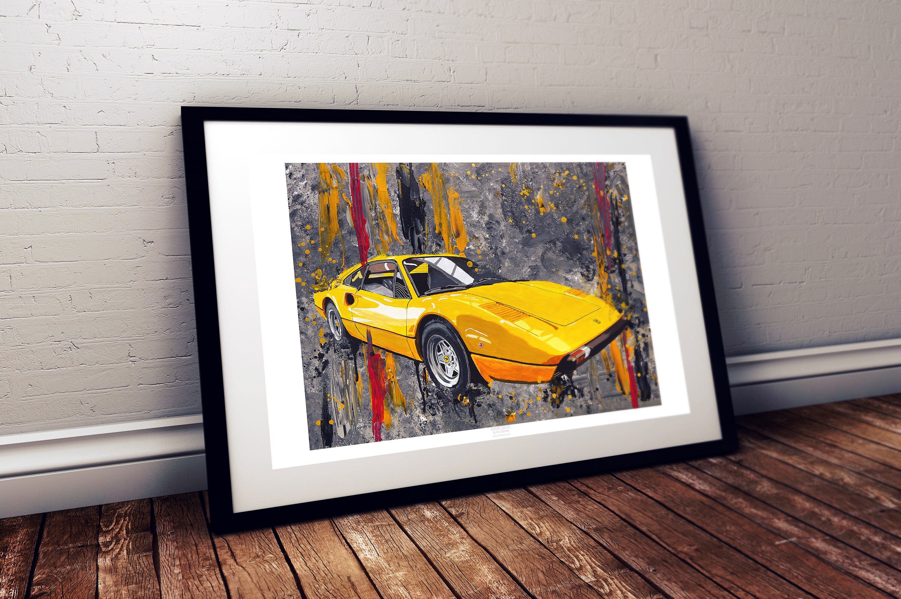 Ferrari 308 GTB - Limited Edition Print. Ferrari 308 Print, Ferrari 308 ...