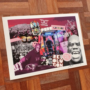 Carl Cox Tribute Limited Edition Print. Carl Cox Gift, Acid House Print ...