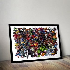 Marvel Assemble - Limited Edition Print. the Avengers Print, Marvel ...