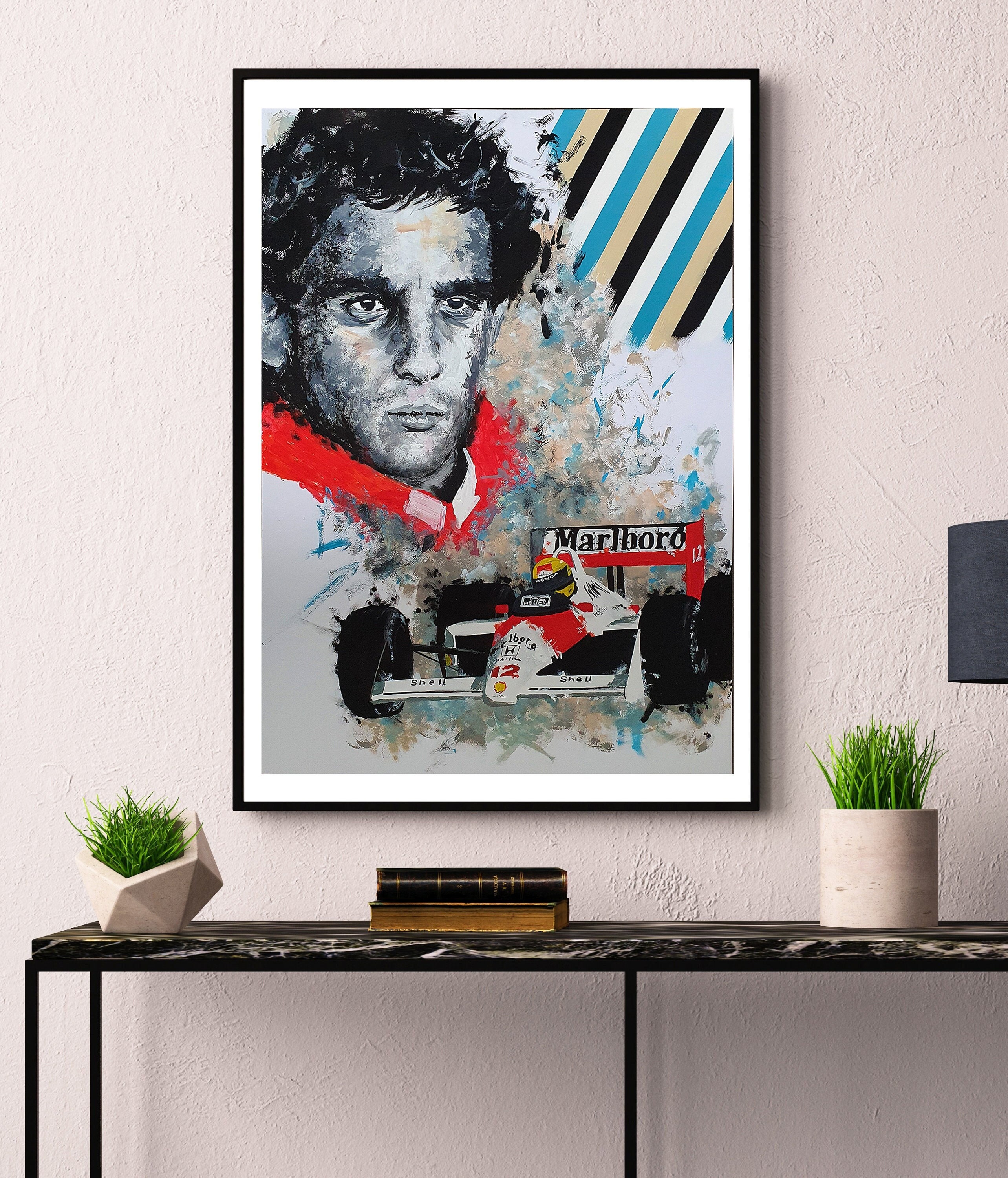Ayrton Senna Limited Edition Print. Ayrton Senna Wall Art | Etsy
