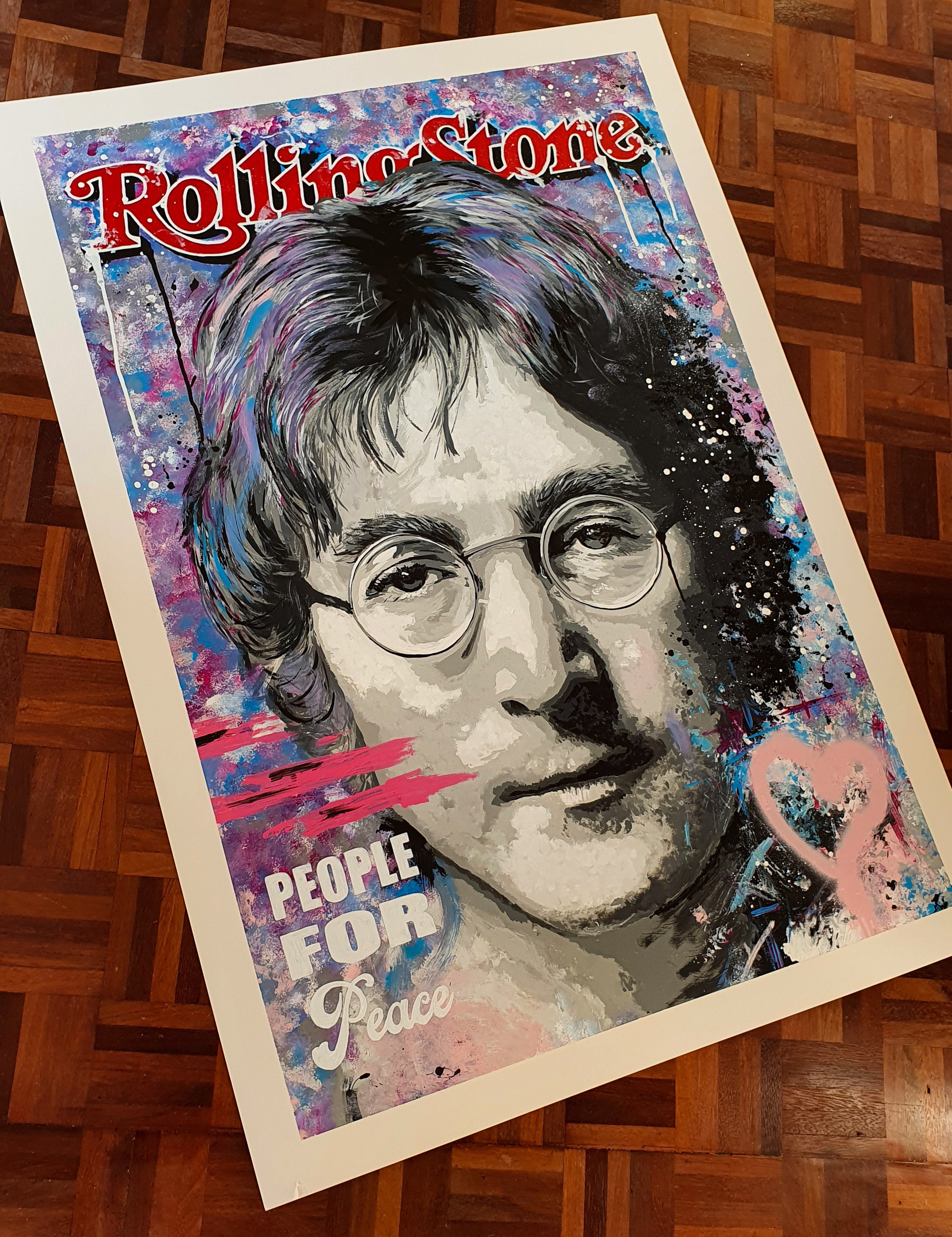 John Lennon - Limited Edition Print. John Lennon Wall Art, the Beatles ...