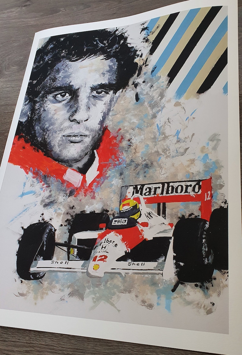 Ayrton Senna Limited Edition Print. Ayrton Senna Wall Art - Etsy UK