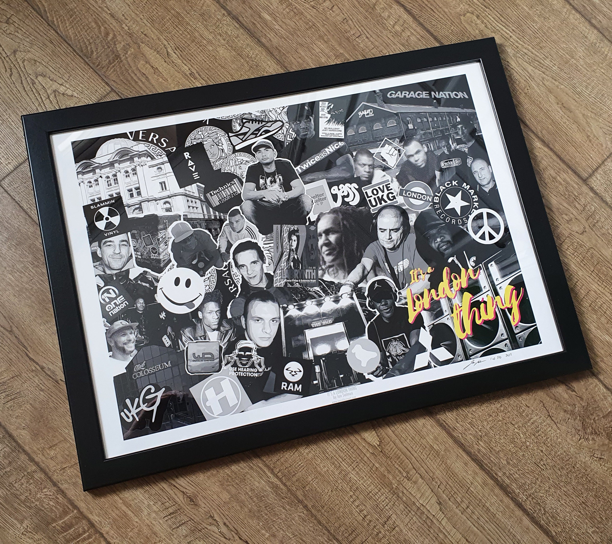 90s London Rave Limited Edition Print. UK Garage Print Drum - Etsy