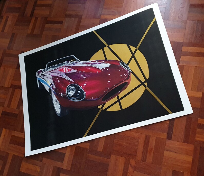 Jaguar E-type Limited Edition Print. Jaguar Car Art Jaguar - Etsy UK