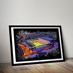 Anfield at Night - Limited Edition Print, Anfield Stadium Print ...