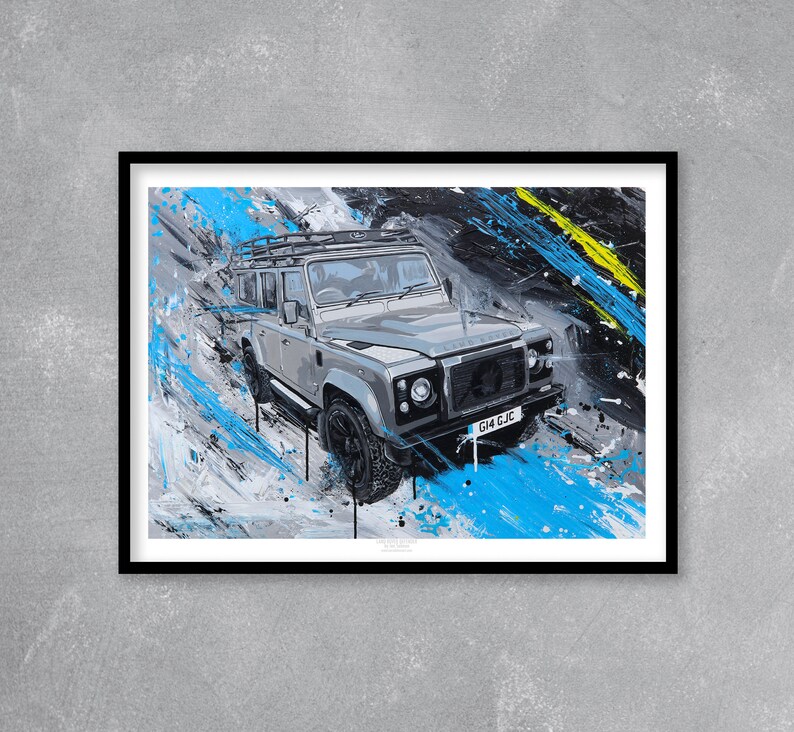 Land Rover Defender - Limited Edition Print. Land Rover Defender Wall ...