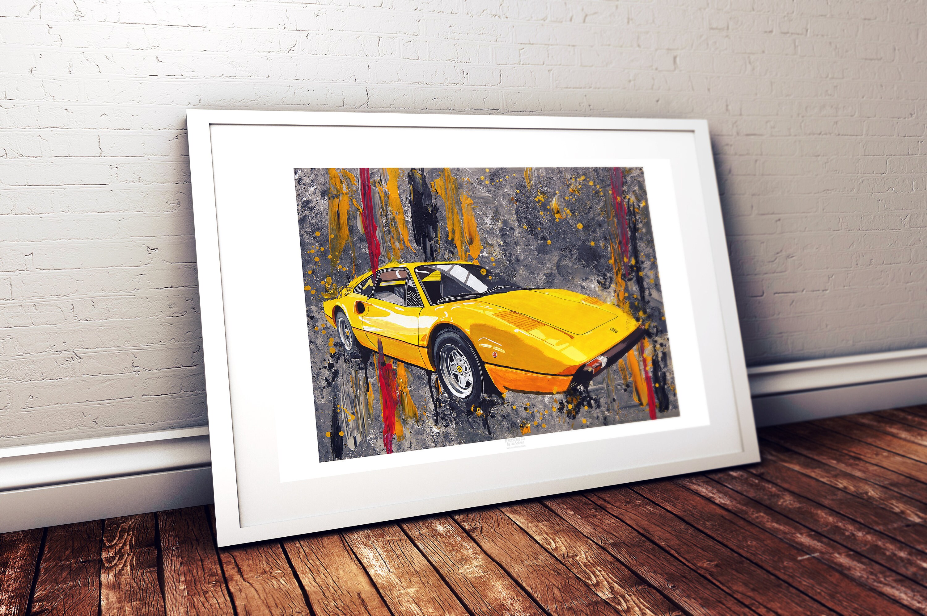 Ferrari 308 GTB - Limited Edition Print. Ferrari 308 Print, Ferrari 308 ...