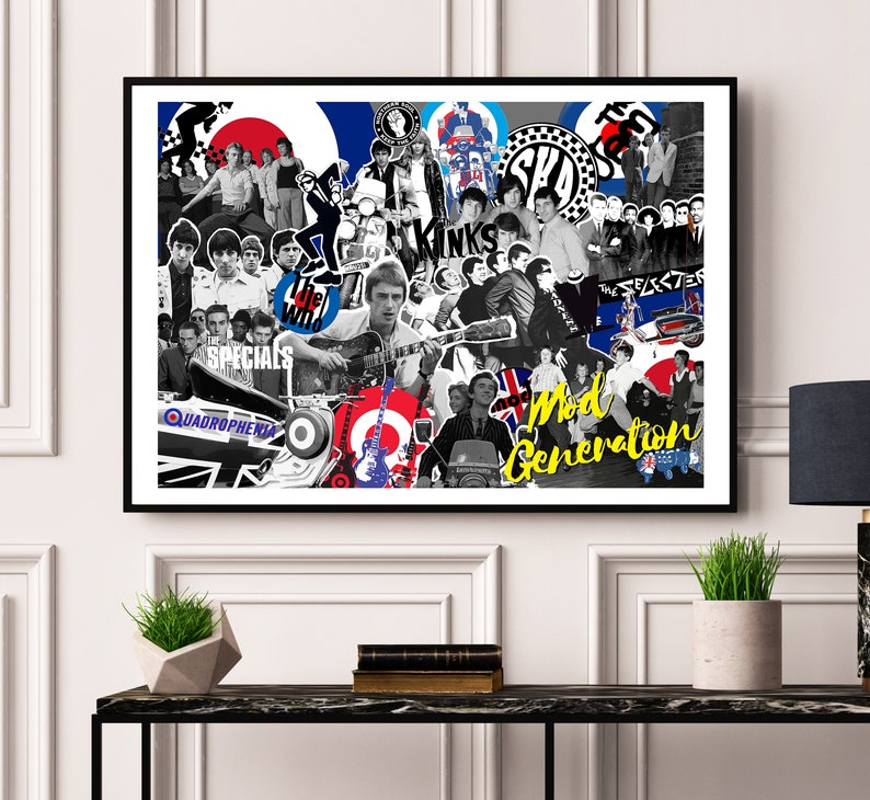Mod Generation Limited Edition Print. Mod wall art Mod | Etsy