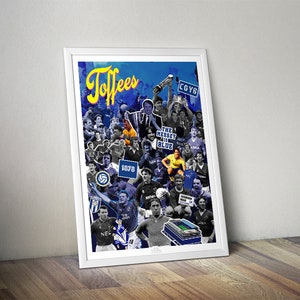 Everton FC History - Limited Edition Print. Everton FC Print, Football ...