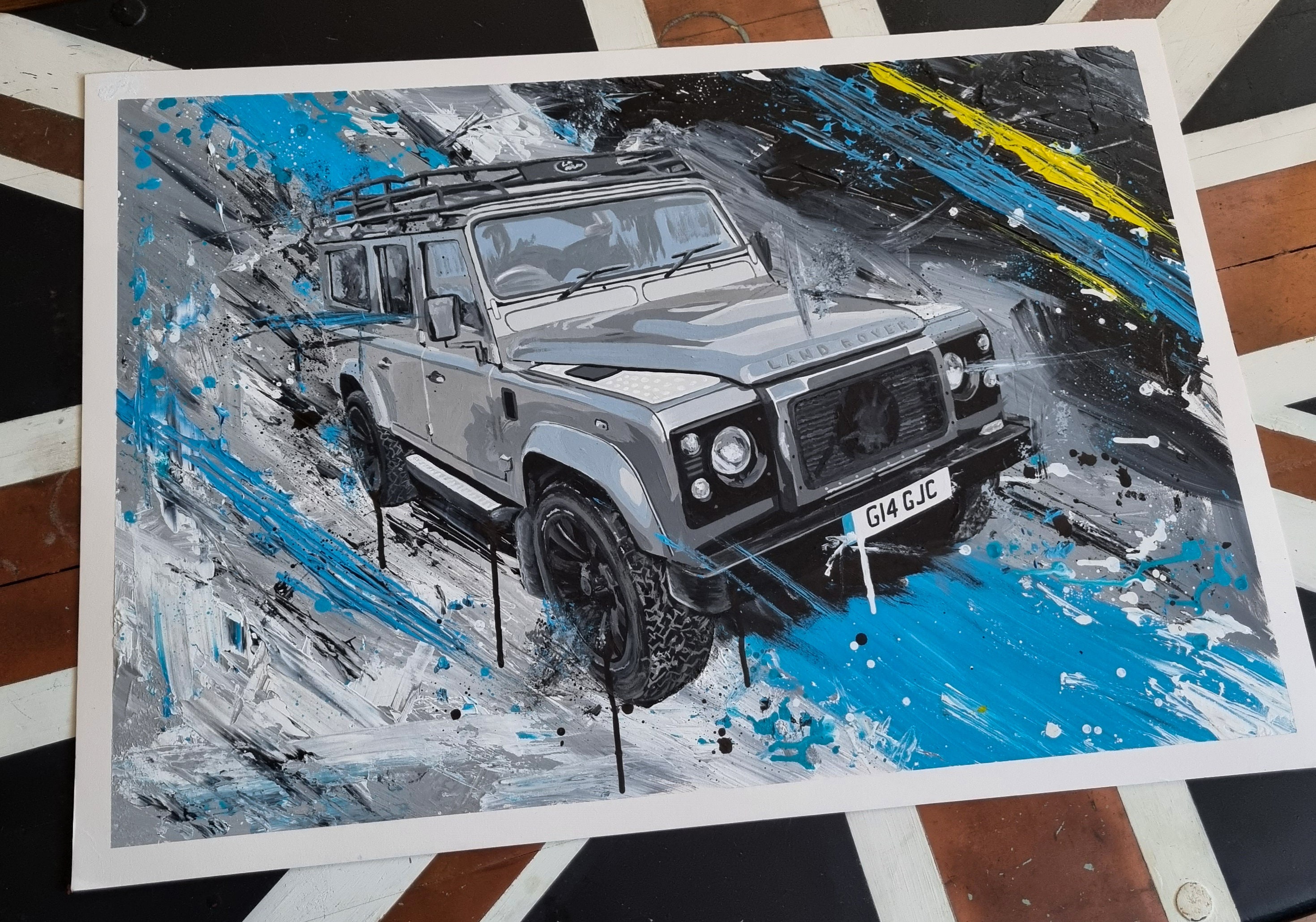 Land Rover Defender - Limited Edition Print. Land Rover Defender Wall ...