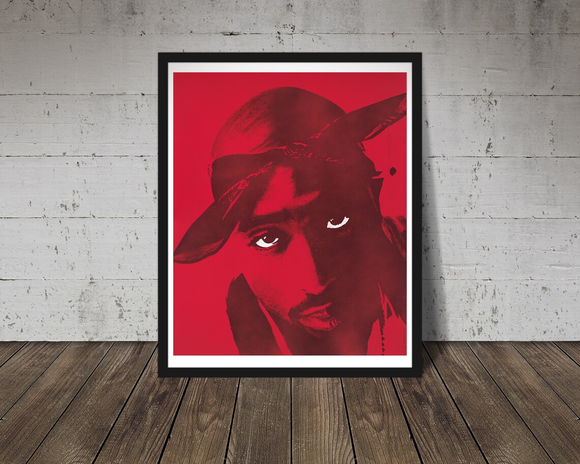 Tupac Shakur Limited Edition Print. Tupac Shakur Wall Art - Etsy UK