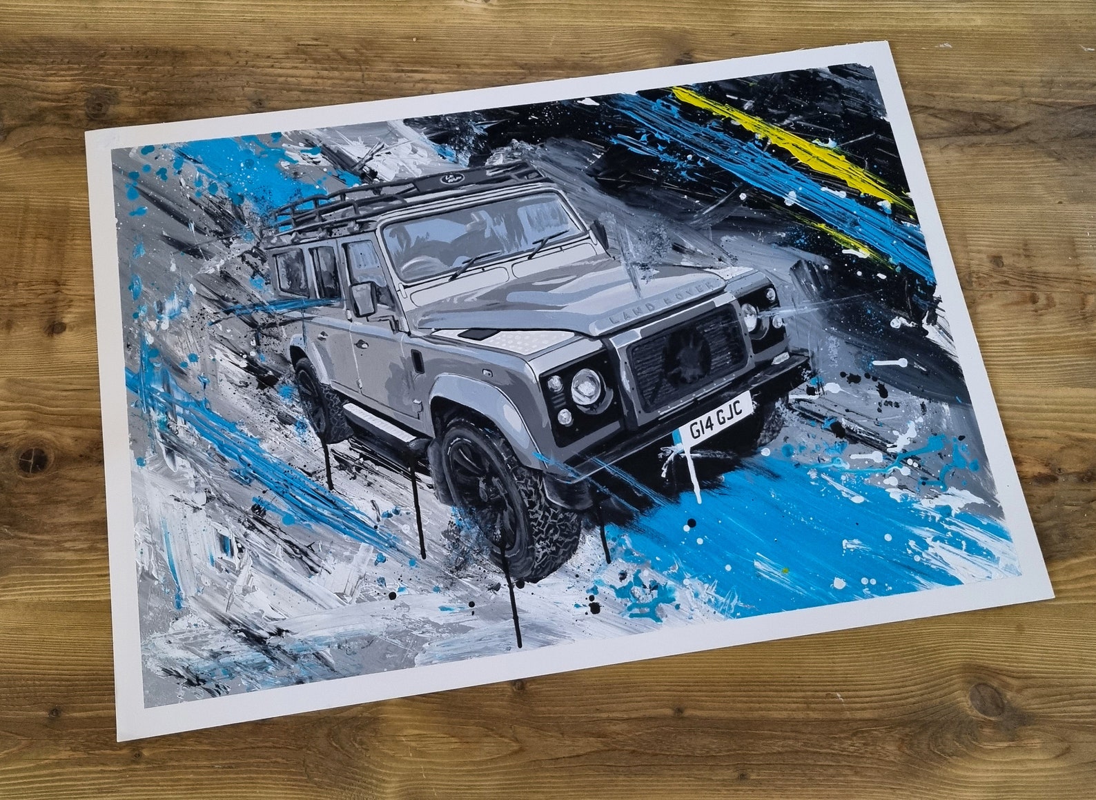 Land Rover Defender - Limited Edition Print. Land Rover Defender Wall ...
