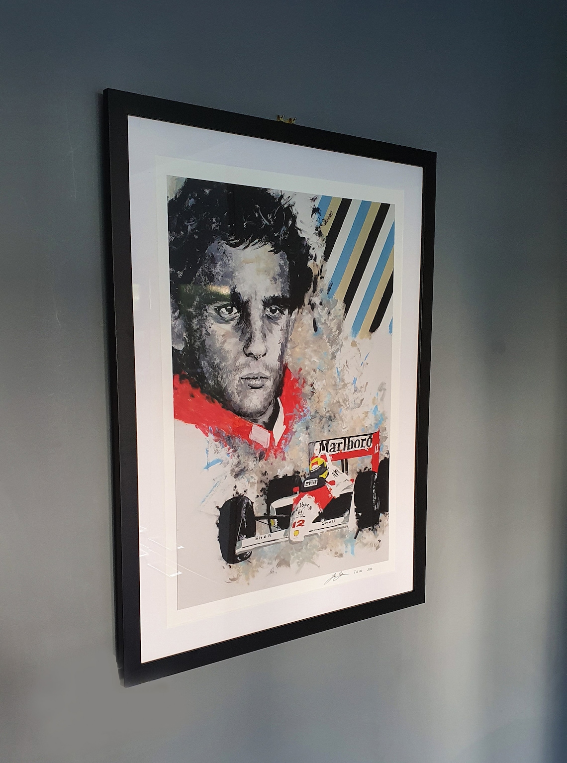 Ayrton Senna Limited Edition Print. Ayrton Senna Wall Art | Etsy UK