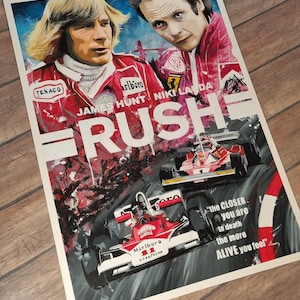 Rush - Limited Edition Print. Rush Movie Print, Rush Film Print, Rush ...