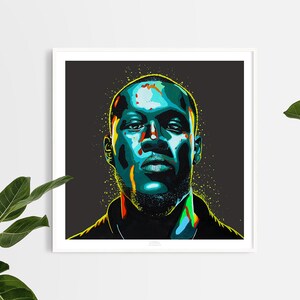 Stormzy - Limited Edition Print. Stormzy Wall Art, Hip Hop Poster ...