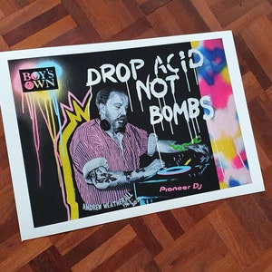 Andrew Weatherall - Limited Edition Print. Dance Music Print, Andrew ...