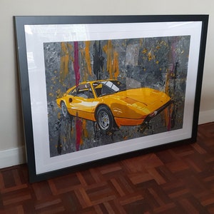 Ferrari 308 GTB - Limited Edition Print. Ferrari 308 Print, Ferrari 308 ...