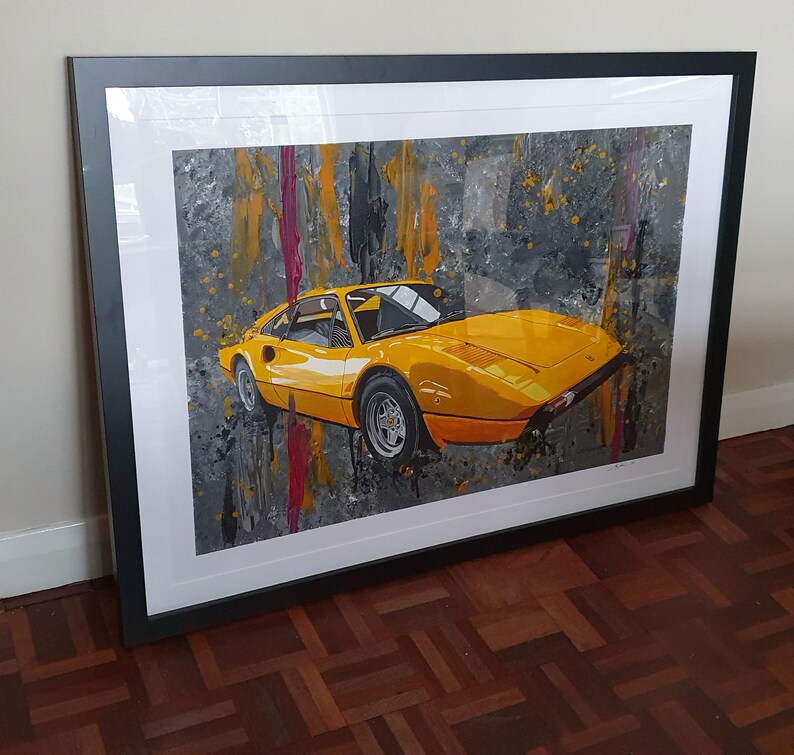 Ferrari 308 GTB - Limited Edition Print. Ferrari 308 Print, Ferrari 308 ...