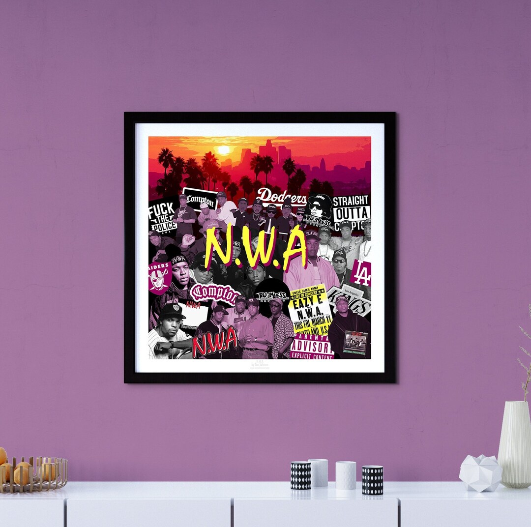 NWA Tribute - Limited Edition Print. Dr Dre Print, Ice Cube Poster, NWA ...