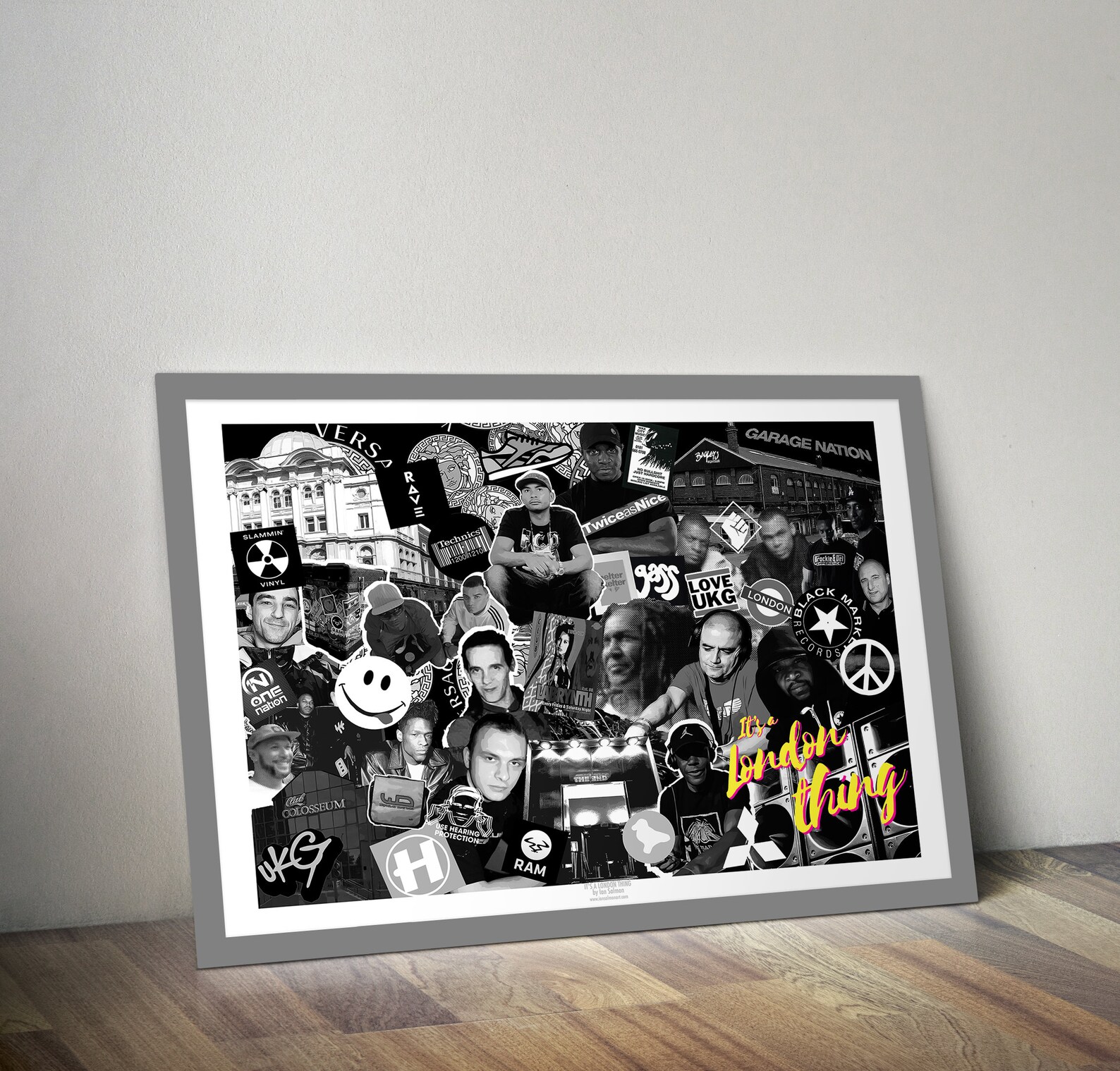 90s London Rave Limited Edition Print. UK Garage Print Drum - Etsy