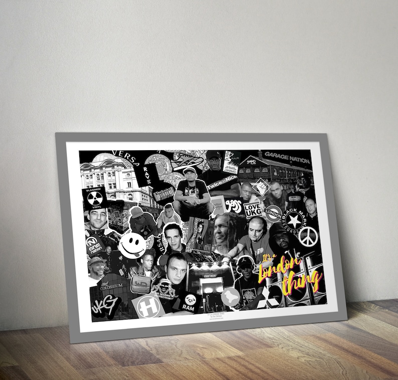 90s London Rave Limited Edition Print. UK Garage Print Drum | Etsy